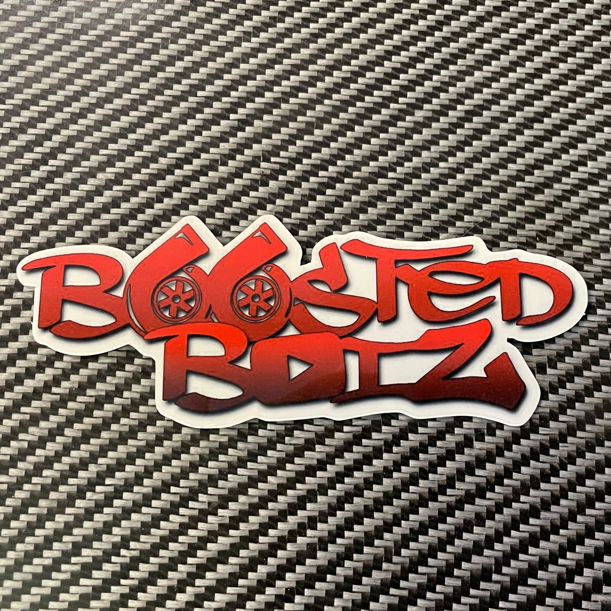 Red Logo Sticker – BoostedBoiz
